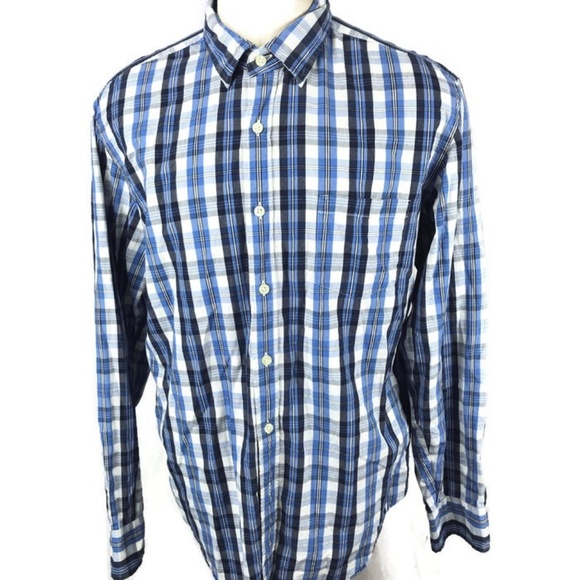 J. Crew | Shirts | J Crew Tailored Fit Mens Shirt Plaid Large | Poshmark